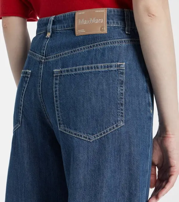 Max Mara Eles Mid-rise Wide-leg Jeans
