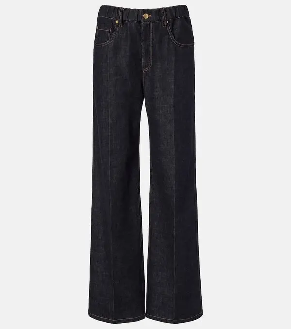 Brunello Cucinelli Wide-leg Jeans - Blue