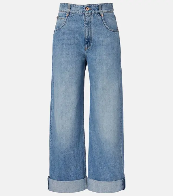 Brunello Cucinelli Wide-leg Jeans - Blue