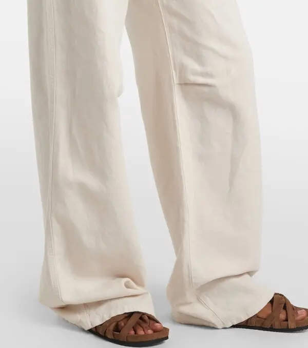 Brunello Cucinelli Wide-leg Jeans - White