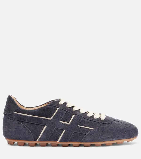 Hogan Olympia Suede Lace-up Sneakers - Blue