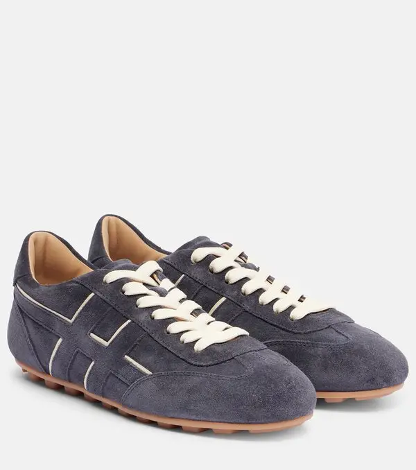Hogan Olympia Suede Lace-up Sneakers - Blue