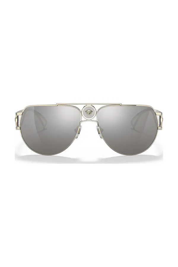 Versace Aviator Sunglasses With Adjustable Nosepads - Gold