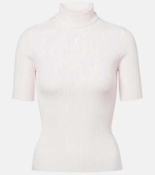 COURREGES Reedition Ribbed-knit Top