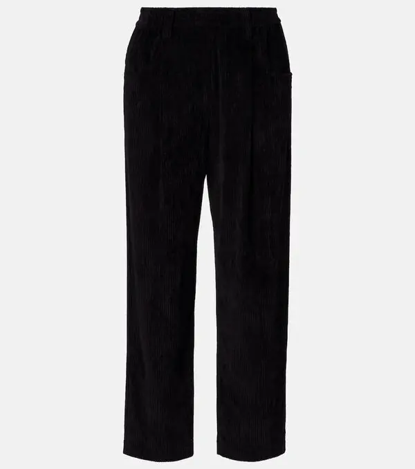 Brunello Cucinelli Cotton Corduroy Trousers - Black