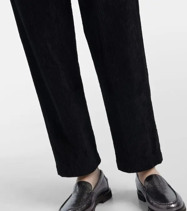 Brunello Cucinelli Cotton Corduroy Trousers - Black