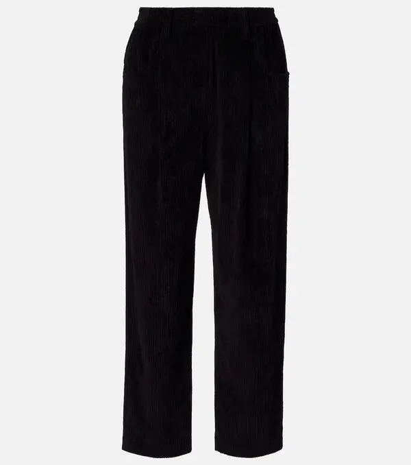 Brunello Cucinelli Cotton Corduroy Trousers - Black