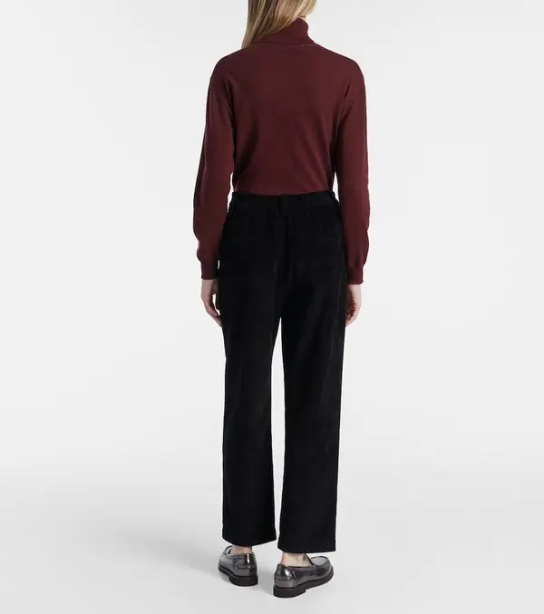 Brunello Cucinelli Cotton Corduroy Trousers - Black