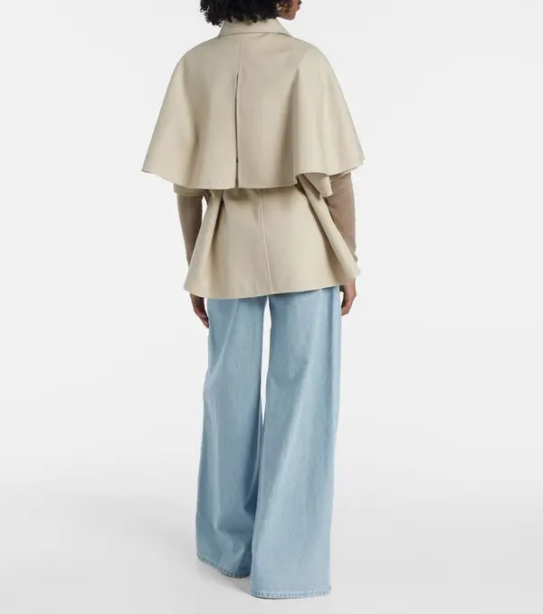 Max Mara Sigfrid Cropped Gabardine Trench Coat