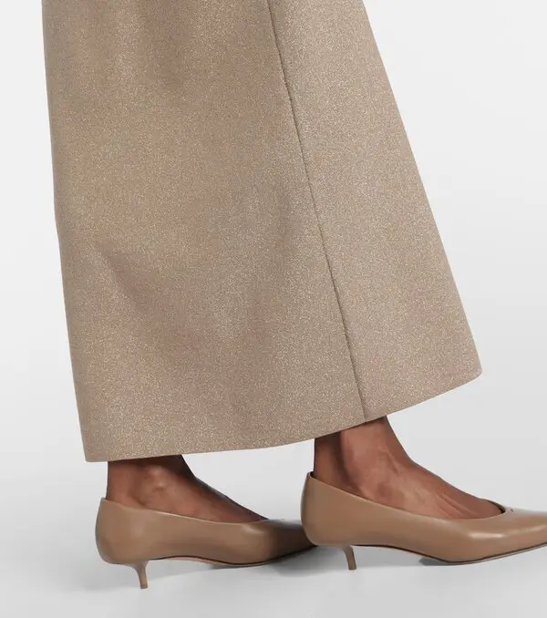 Max Mara Bracco Pen-back Maxi Dress - Beige