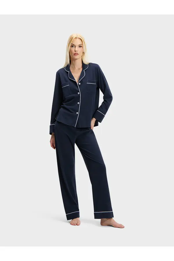SARAH ALEXANDRA Long Sleeve Pajama Set: Nightcap