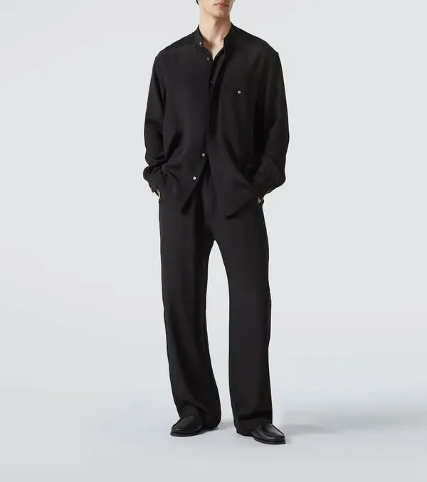 SAMAN AMEL Silk Shirt Jacket