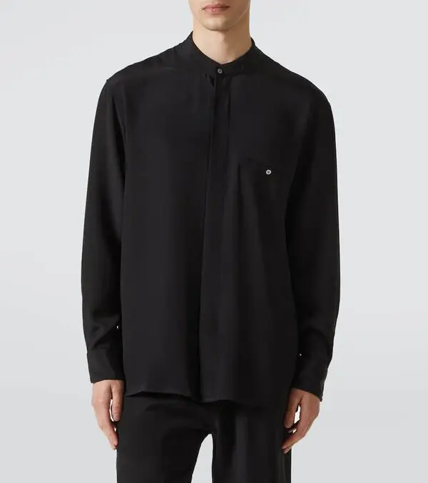SAMAN AMEL Silk Shirt Jacket
