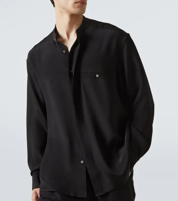 SAMAN AMEL Silk Shirt Jacket