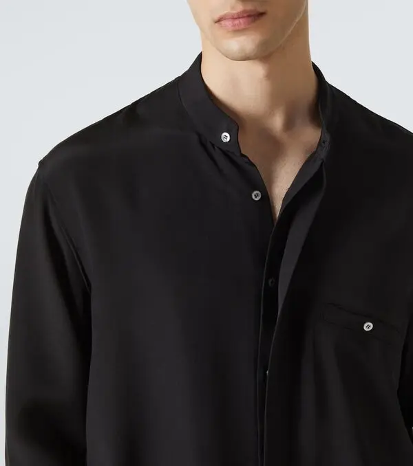 SAMAN AMEL Silk Shirt Jacket