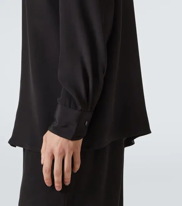 SAMAN AMEL Silk Shirt Jacket