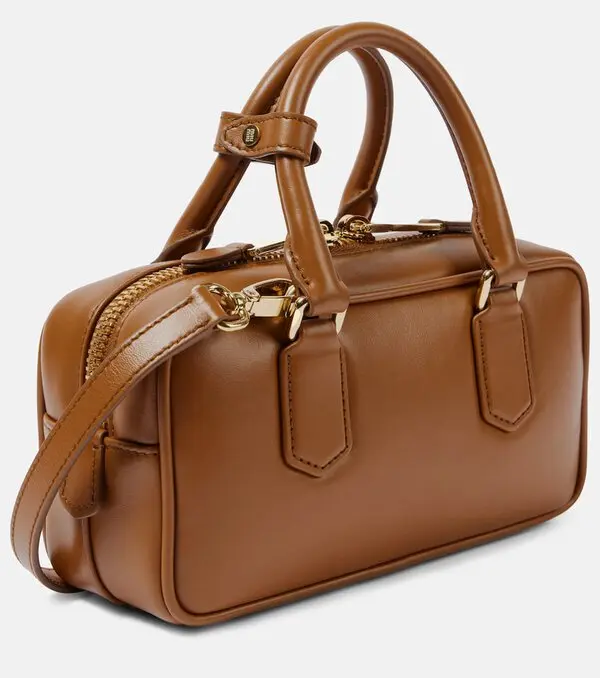 Miu Miu Arcadie Small Leather Tote - Brown