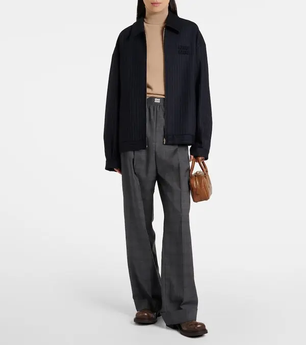 Miu Miu Arcadie Small Leather Tote Bag - Brown