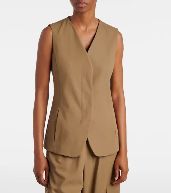 Max Mara Cotton Twill Vest