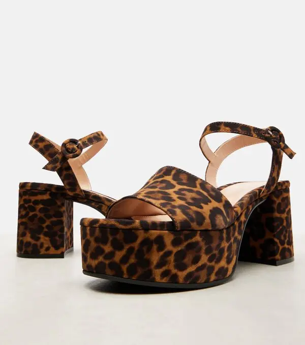 GIANVITO ROSSI 35 Leopard-print Platform Sandals
