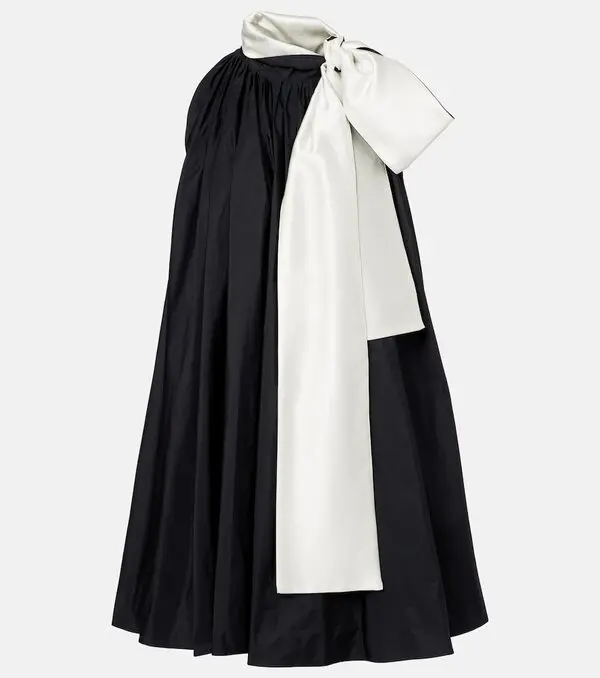 Max Mara Pleated Minidress - Black