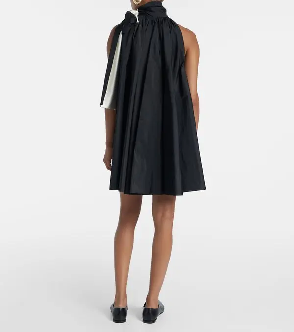 Max Mara Pleated Minidress - Black
