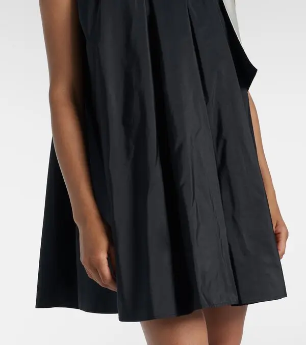Max Mara Pleated Minidress - Black