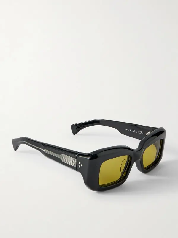 JACQUES MARIE MAGE Vito Square-frame Sunglasses - Black