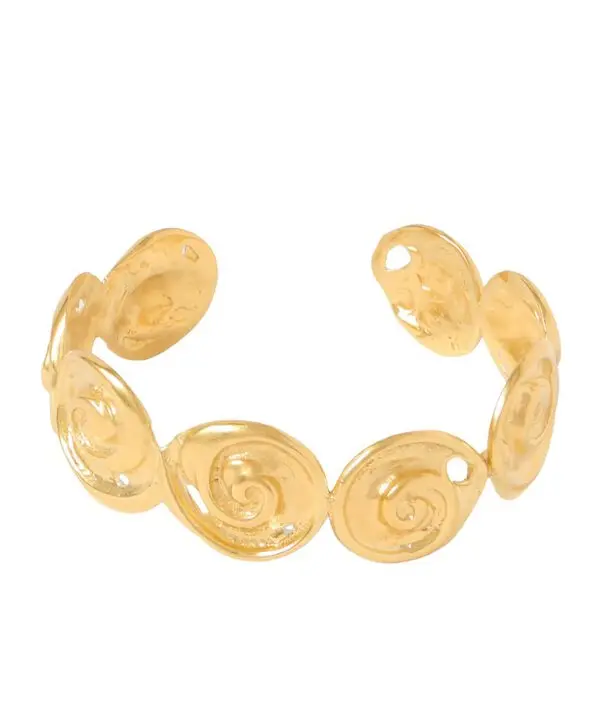 YSSO Cote -plated Shell Cuff - Gold