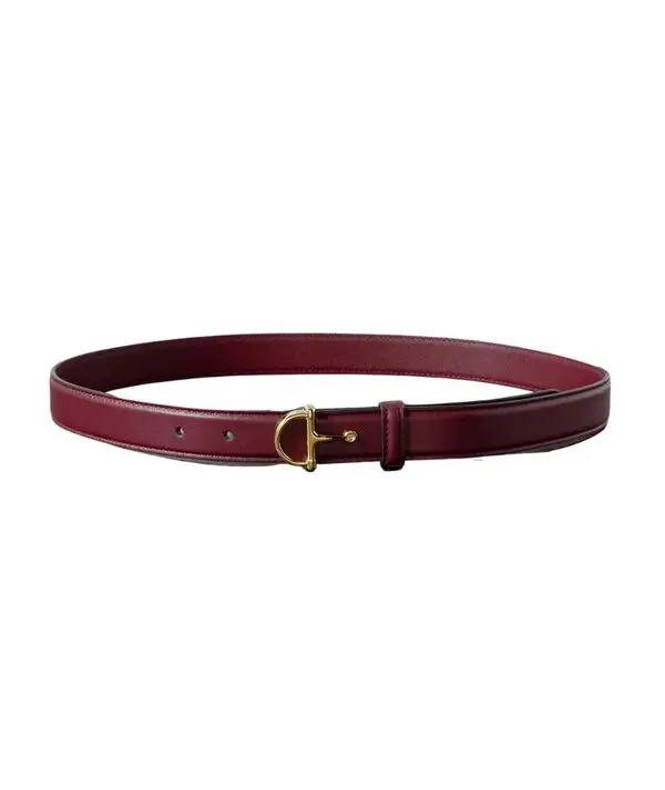 Gucci Horsebit Leather Belt - Burgundy