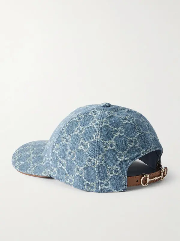 Gucci Horsebit Detailed Denim Baseball Cap
