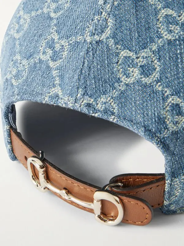 Gucci Horsebit Detailed Denim Baseball Cap