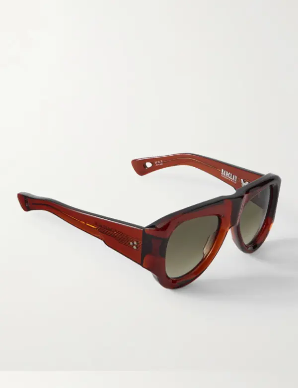 JACQUES MARIE MAGE Barclay Aviator Sunglasses - Brown