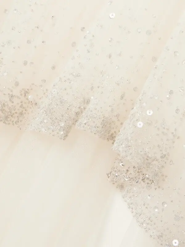 CLIO PEPPIATT Tiered Embellished Tulle Veil