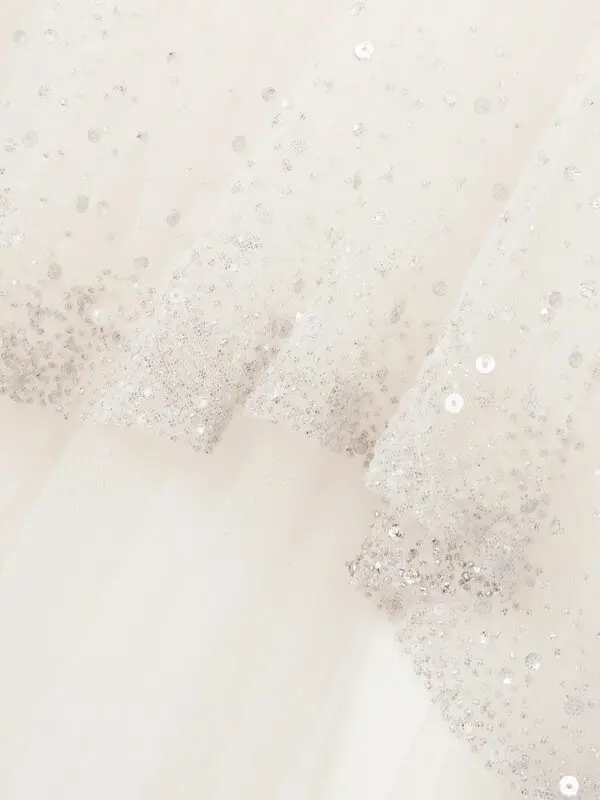 CLIO PEPPIATT Tiered Embellished Tulle Veil