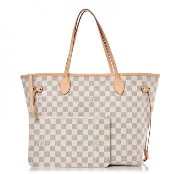 LOUIS VUITTON Neverfull Damier Azur Mm - Multicolor