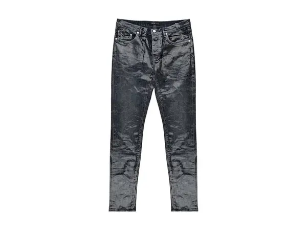 PURPLE BRAND Tiled Overlay Jean - Black