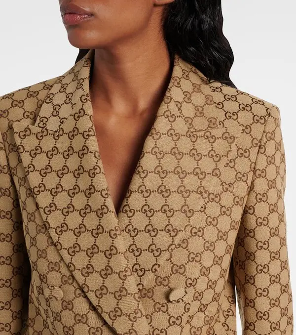Gucci Gg Jacquard Cotton-blend Blazer