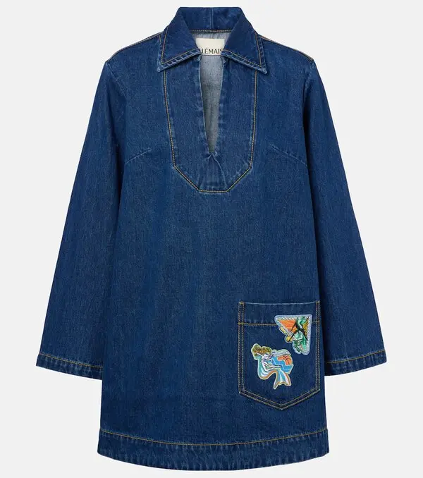 ALEMAIS Speedy Denim Mini Dress