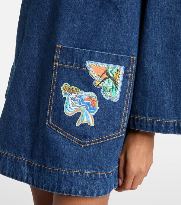 ALEMAIS Speedy Denim Mini Dress