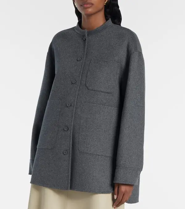 Max Mara Costanza Virgin Wool Jacket - Grey