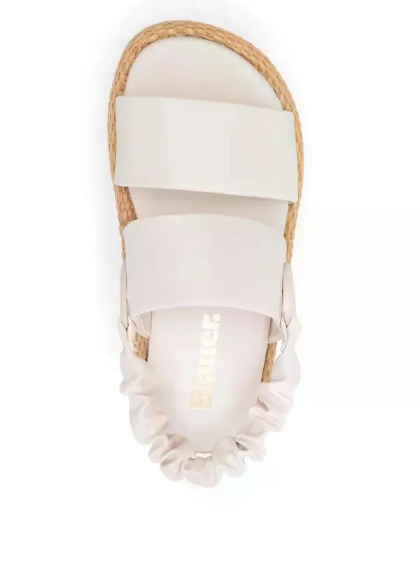 BLAUER. 50mm Round-toe Platform Sandals
