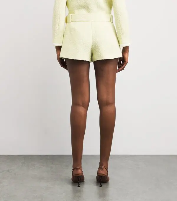 SELF-PORTRAIT Bouclé Belted Skort