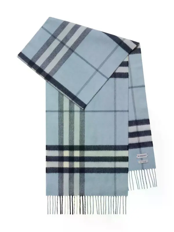 Burberry Cashmere Scarf - Blue