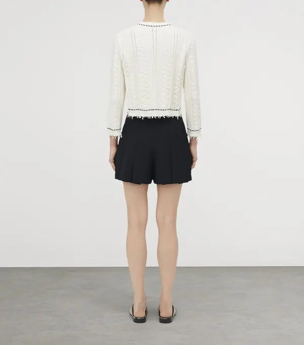 Alexander McQueen Textured Frayed Cardigan