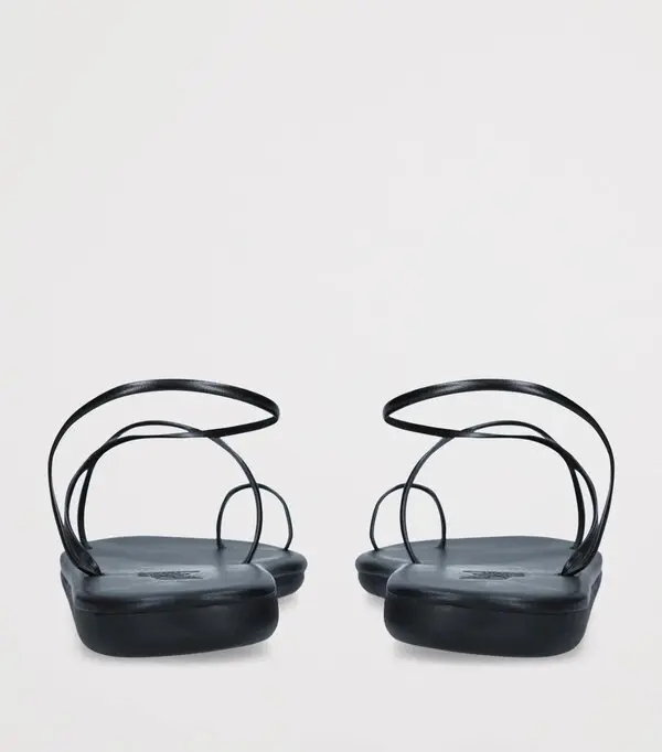 ANCIENT GREEK SANDALS Leather Kansiz Sandals - Black