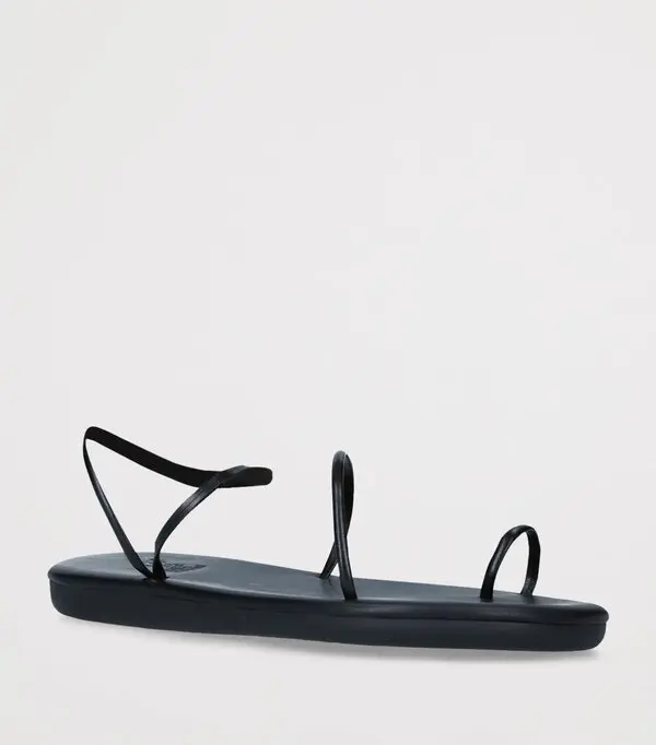 ANCIENT GREEK SANDALS Leather Kansiz Sandals - Black