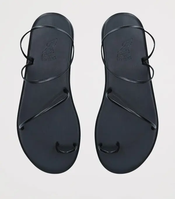 ANCIENT GREEK SANDALS Leather Kansiz Sandals - Black