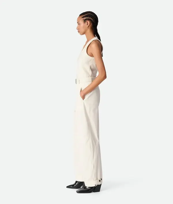 Bottega Veneta Cotton Twill Belted Pants