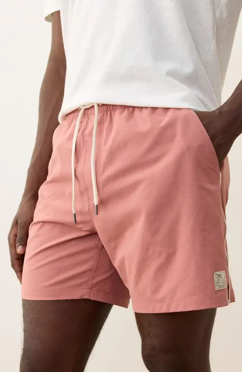 Marine Layer Lined Sport And Swim Trunks - Withered Rose